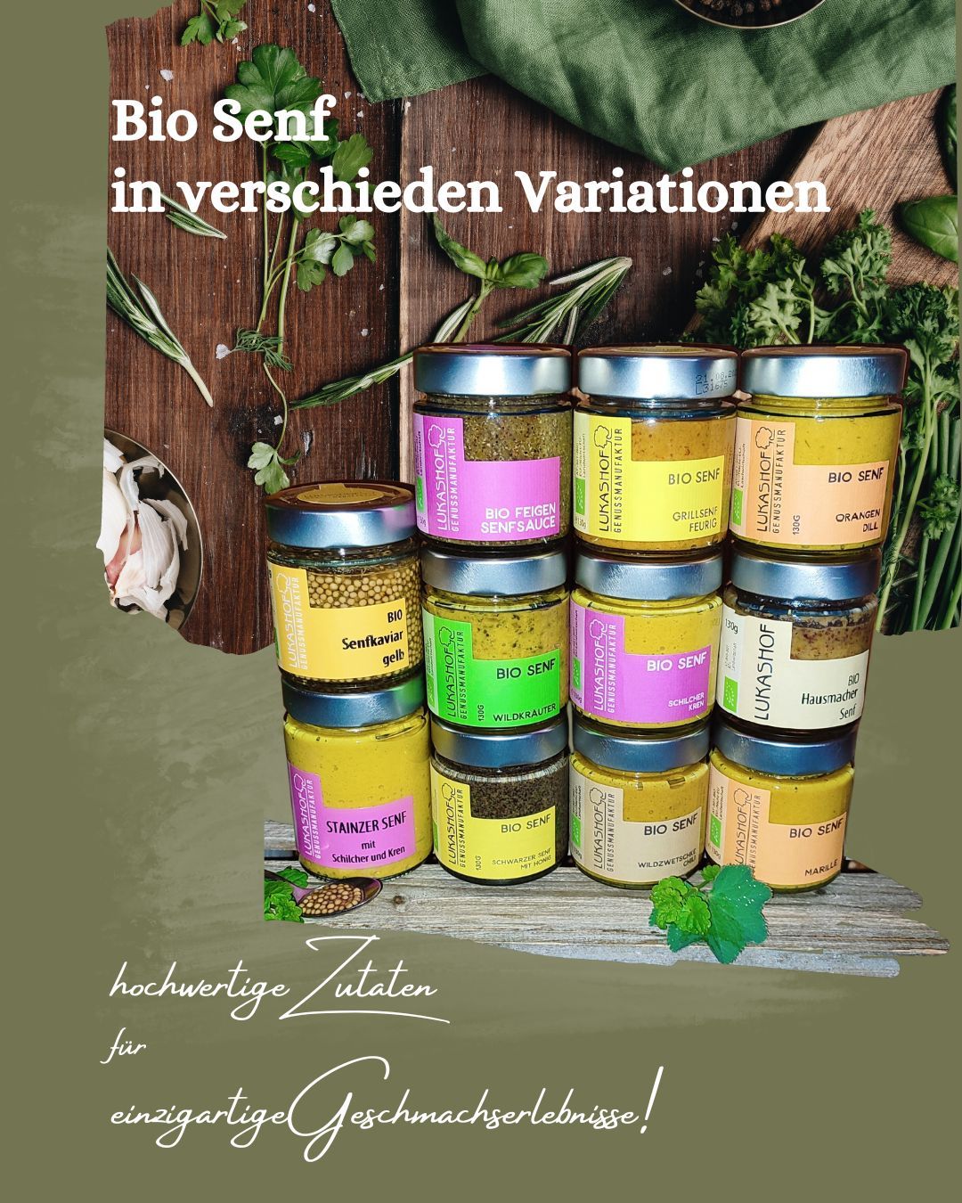 Bio-Senf vom Lukashof